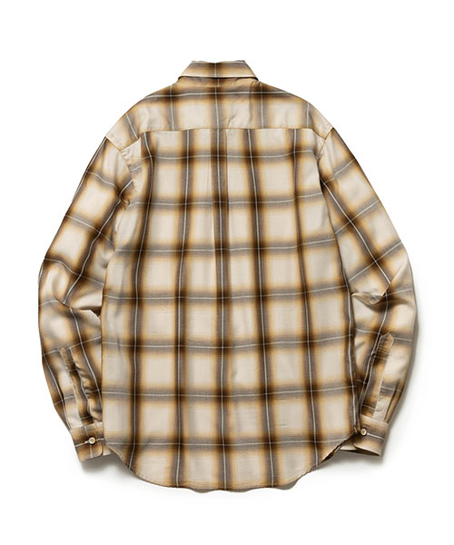 TENCEL OMBRE CHECK / REGULAR COLLAR SHIRT SHIRTS | MR.OLIVE TENCEL OMBRE CHECK / REGULAR COLLAR SHIRT SHIRTS | MR.OLIVE